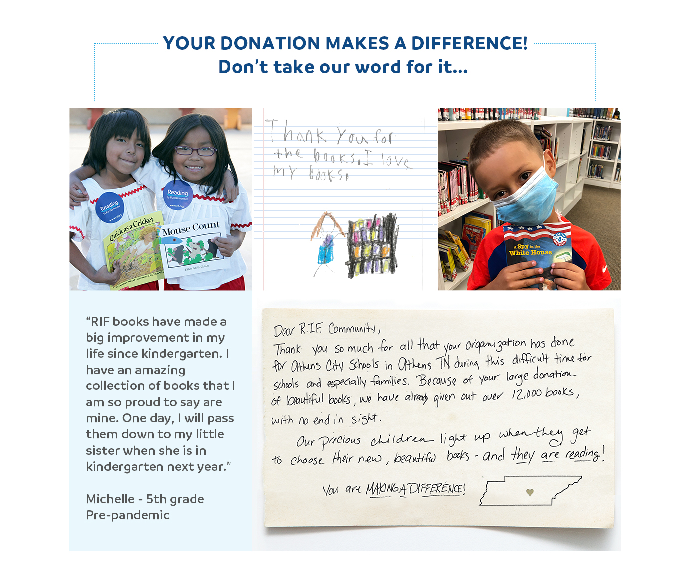 Donation Banner Landing Page | RIF.org